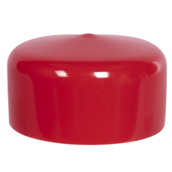 White Vinyl Cap - 5" Cap ID x 1-3/8" Inside Length | U.S. Plastic Corp.