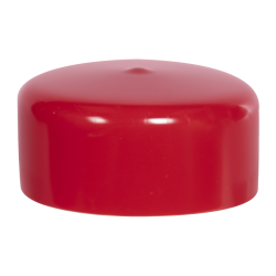 White Vinyl Cap - 5" Cap ID x 1-3/8" Inside Length | U.S. Plastic Corp.