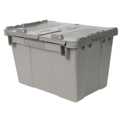 28" L x 20" W x 15" Hgt. Gray Security Shipper Container | U.S. Plastic ...