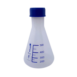 75mL VitLab® Polypropylene Erlenmeyer Flasks with Blue Screw Closures ...