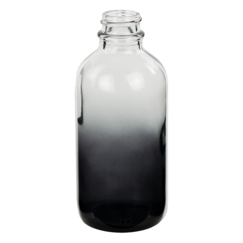 120mL Faded Black E-Liquid Boston Round Glass Bottle with 22/400 Neck ...