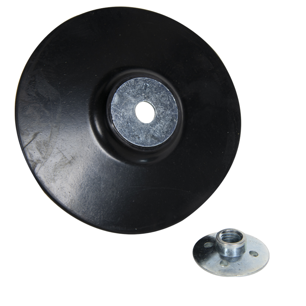 7" Dia. x 5/8"-11 Thread Heavy Duty Rubber Backing Pad | U.S. Plastic Corp.