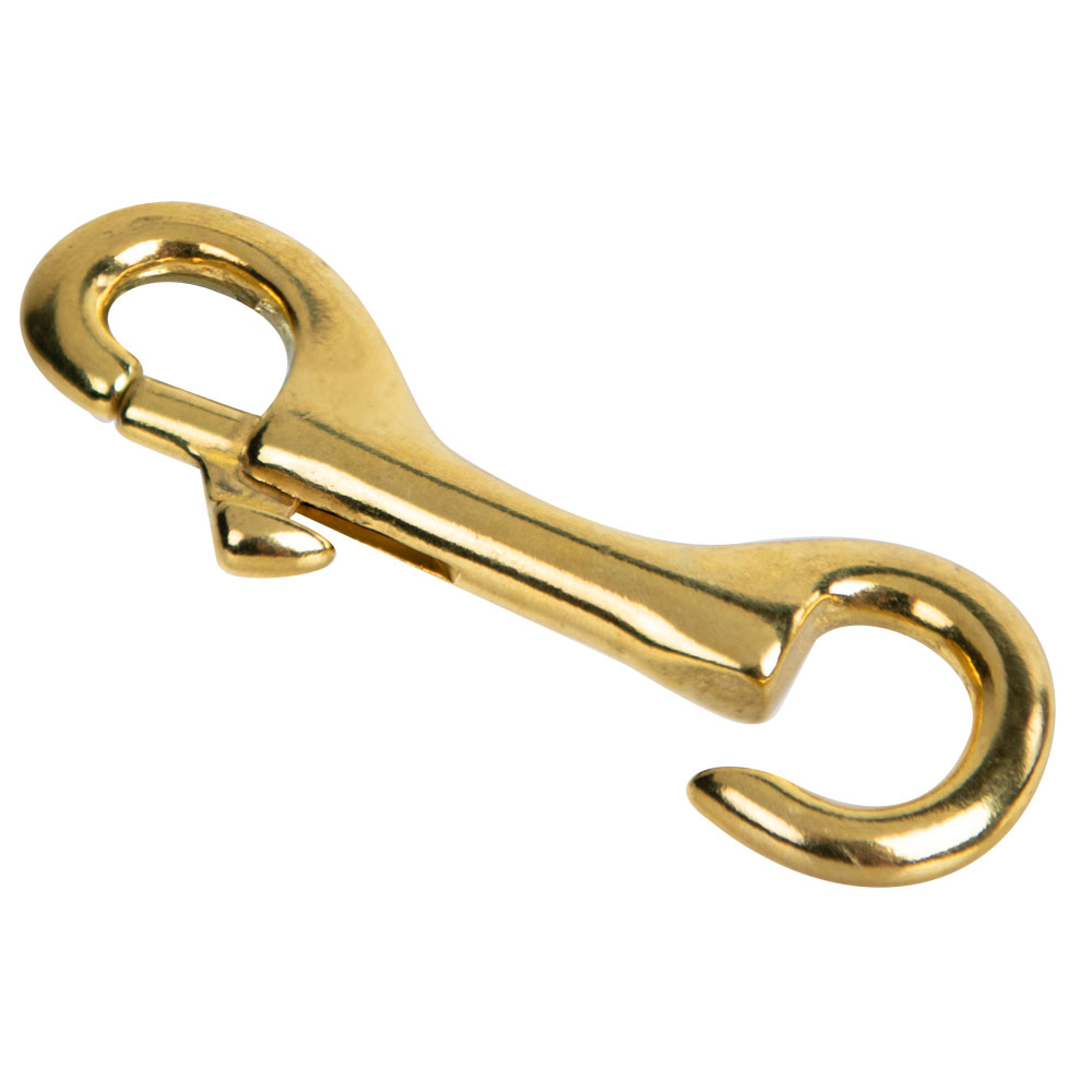 1/2" x 3-1/2" Brass Open Eye Snap Hook | U.S. Plastic Corp.