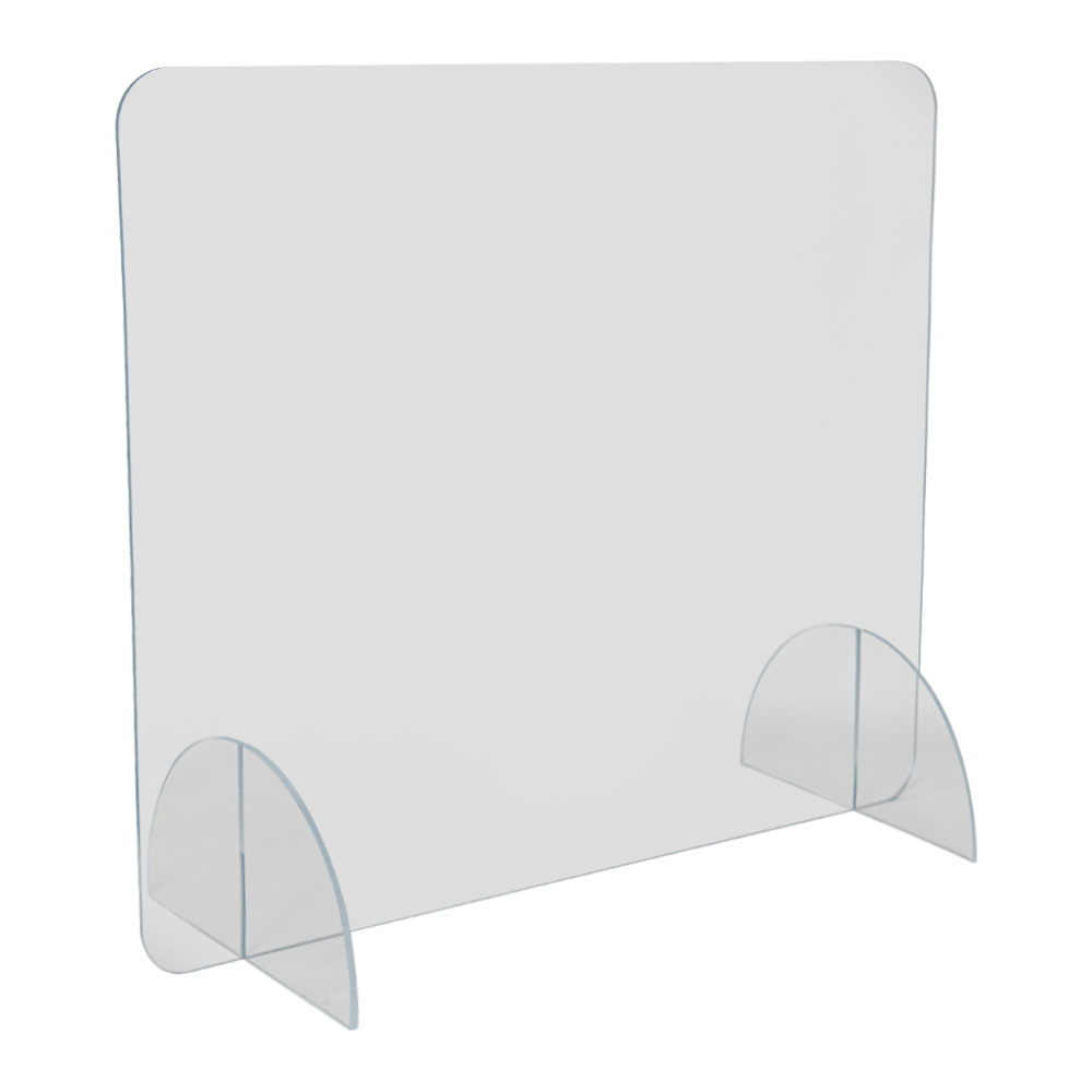 36" L x 24" Hgt. Tamco® Clear Acrylic Desktop Divider | U.S. Plastic Corp.