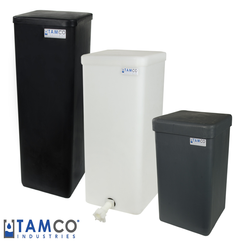 Tamco® Polyethylene Square Tanks with Covers | U.S. Plastic Corp.