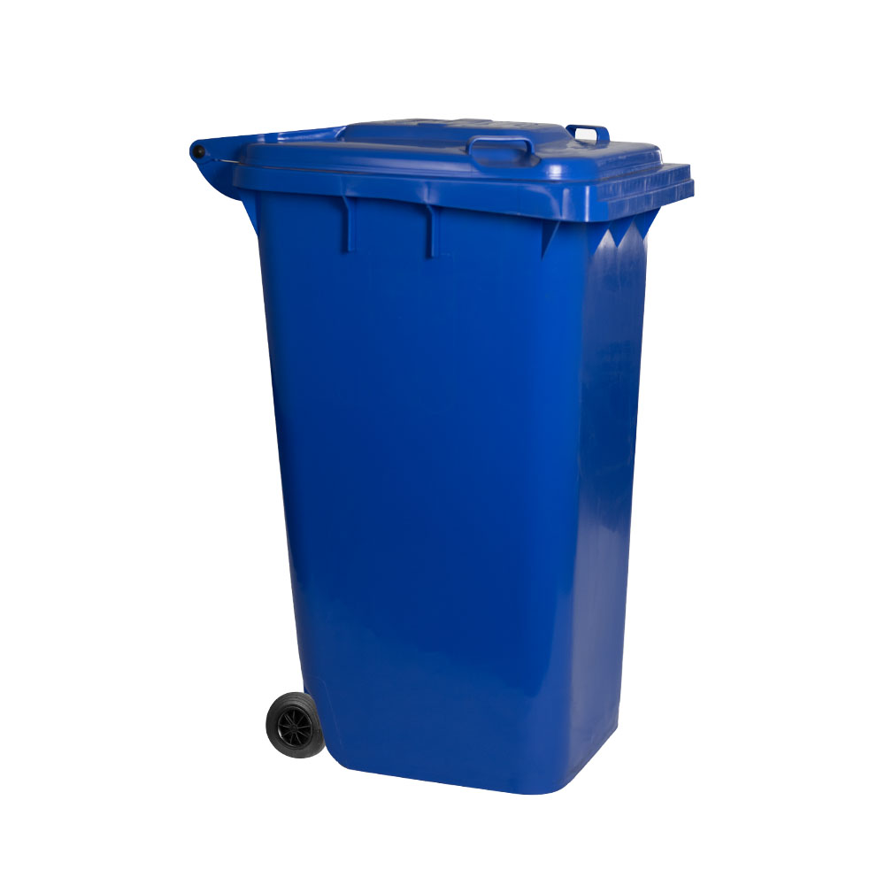 64 Gallon Blue Big Wheel Container 29" x 23" x 42" Blue | U.S. Plastic ...