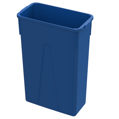 23 Gallon Blue Slim Container | U.S. Plastic Corp.