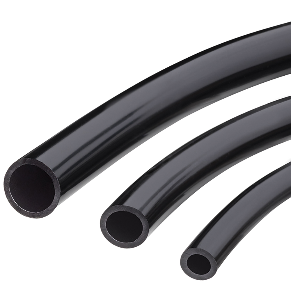 1-1/2" ID x 2" OD x 1/4" Wall Black UV Resistant PVC Tubing | U.S ...