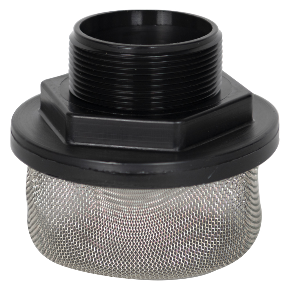 2" MNPT x 20 Mesh x 4.2" Dia. Nylon/Stainless Steel Suction Strainer ...