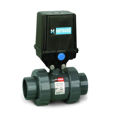 2" Socket/Thread Hayward® EAUTB Series Automated PVC Ball Valve with EPDM O-rings | U.S. Plastic ...