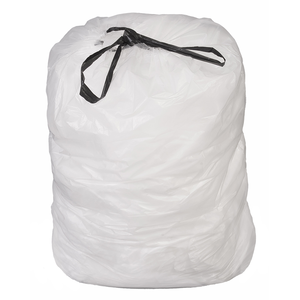 23 Gallon 1 mil Natural Drawstring Liner | U.S. Plastic Corp.