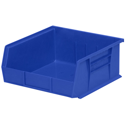 10-7/8" L x 11" W x 5" Hgt. OD Blue Storage Bin | U.S. Plastic Corp.