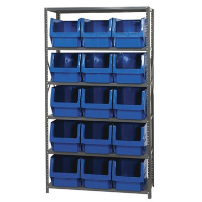 Quantum® Magnum Bin Steel Shelving Units | U.S. Plastic Corp.