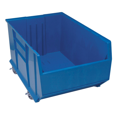 41-7/8" L x 23-7/8" W x 17-1/2" Hgt. Quantum® Blue Mobile RackBin™ | U.S. Plastic Corp.