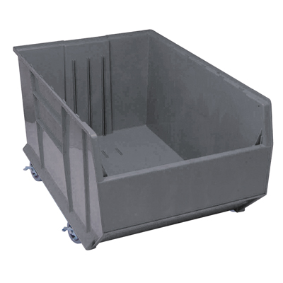 41-7/8" L x 23-7/8" W x 17-1/2" Hgt. Quantum® Gray Mobile RackBin™ | U.S. Plastic Corp.