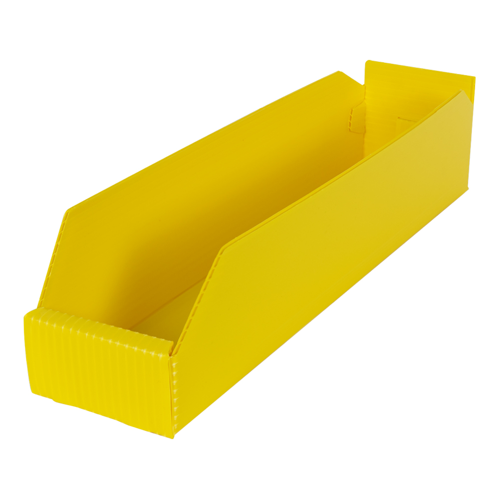 4" Wide Corrugated Plastic Bins for 18" Shelving 17-3/4" L x 4" W x 4 ...