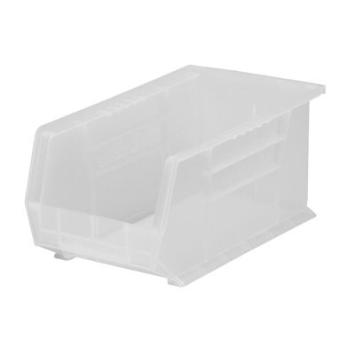 14-3/4" L x 8-1/4" W x 7" Hgt. OD Clear Storage Bin | U.S. Plastic Corp.