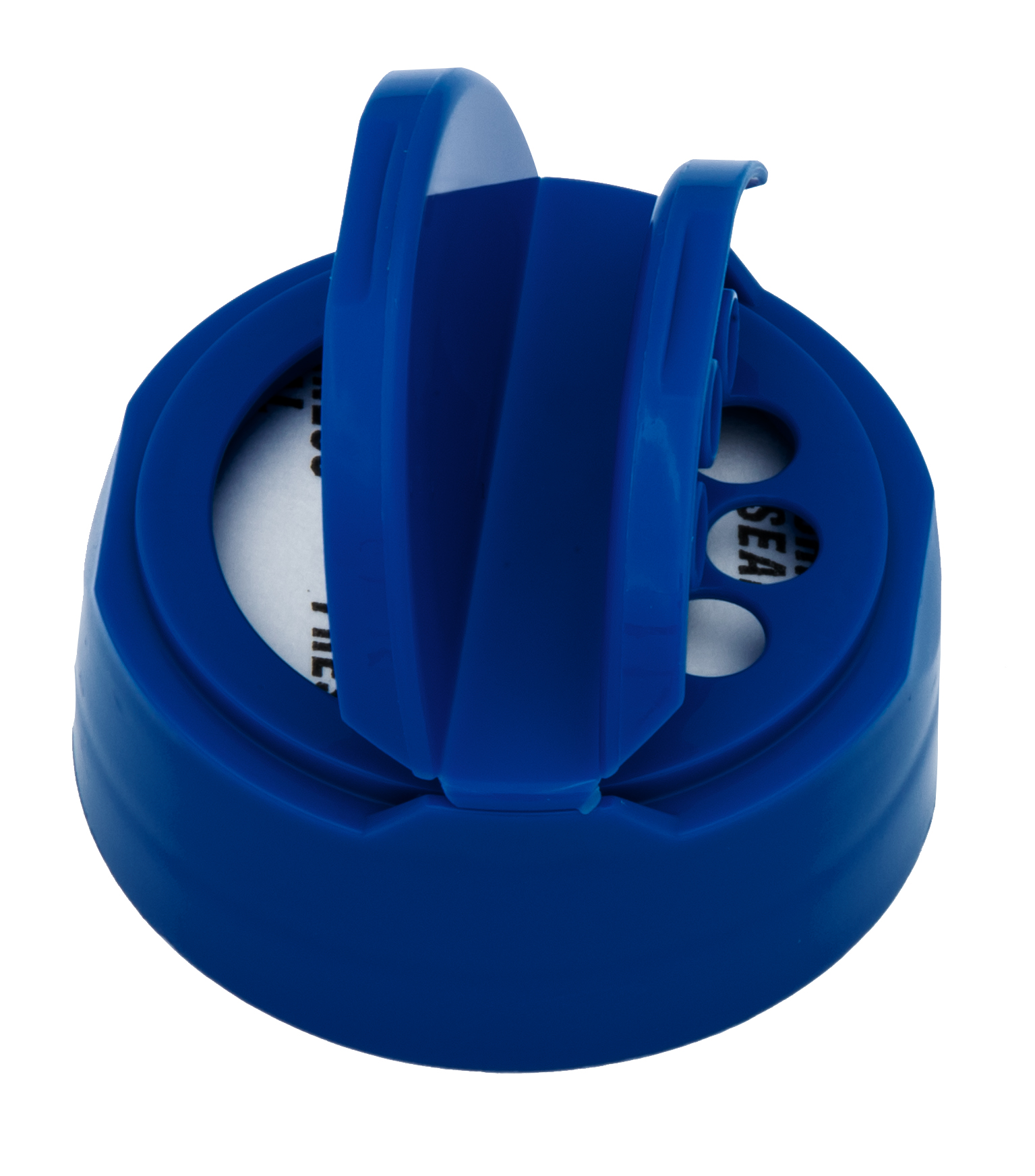 43/485 Blue 3 Hole Dual Door Spice Cap with Heat Induction Liner for ...
