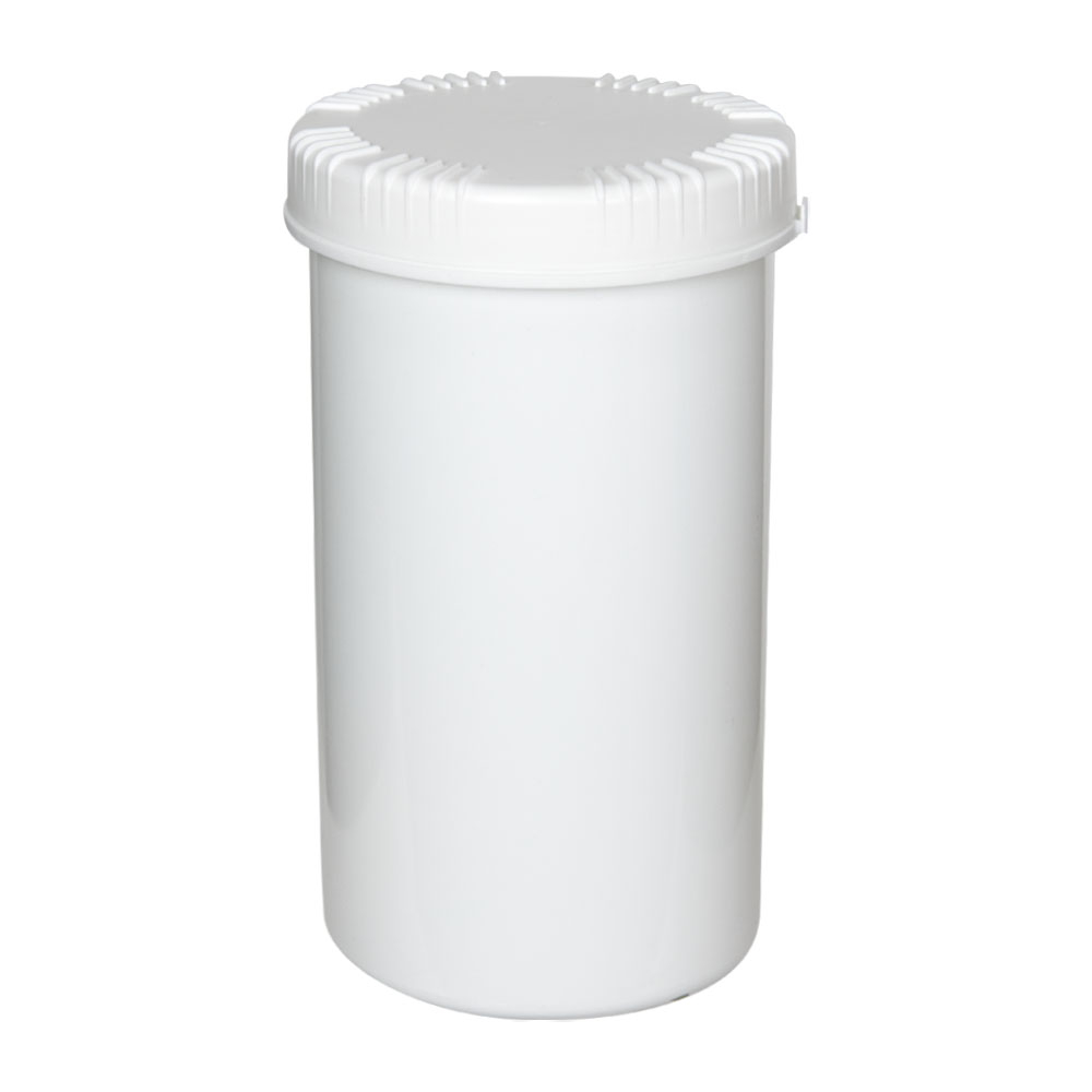 1300mL White HDPE UN Rated Packo Round Jar with White Lid | U.S ...