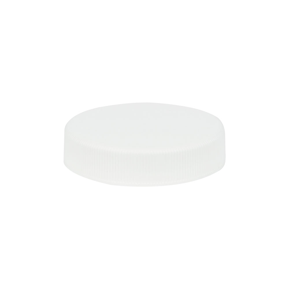 45/400 White Polypropylene Unlined Ribbed Cap | U.S. Plastic Corp.