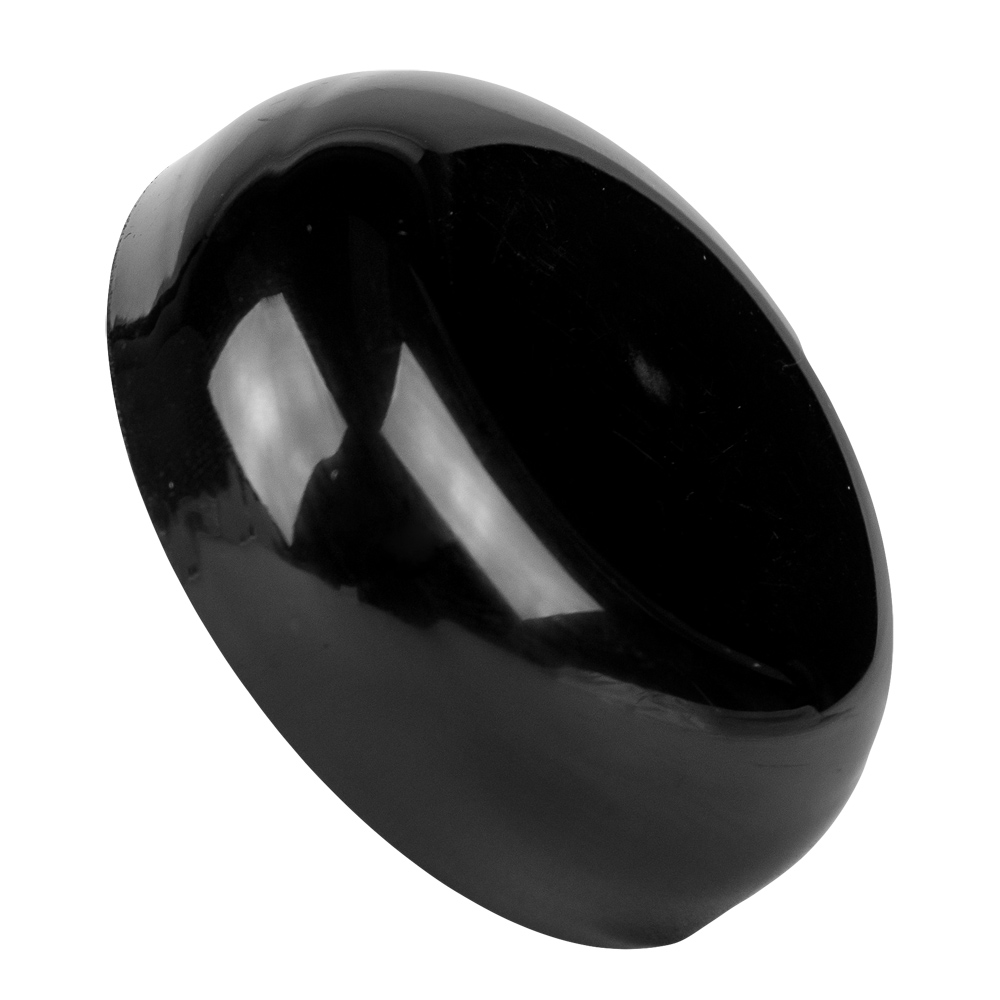 58/400 Black Polypropylene Unlined Dome Cap | U.S. Plastic Corp.