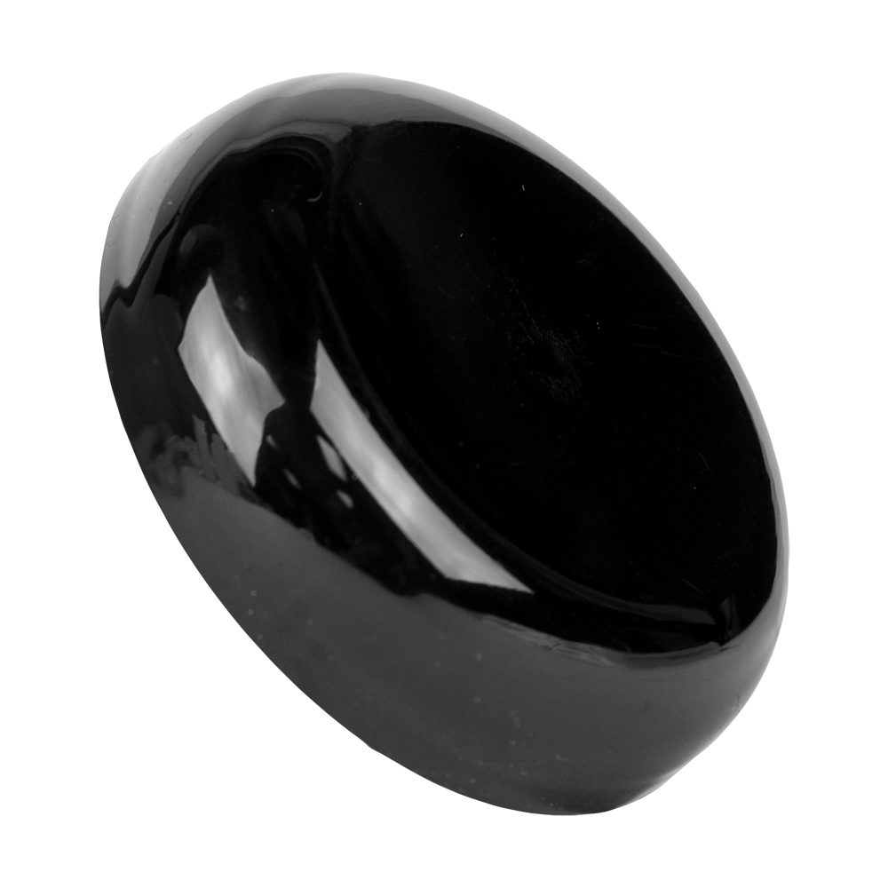 70/400 Black Polypropylene Unlined Dome Cap | U.S. Plastic Corp.