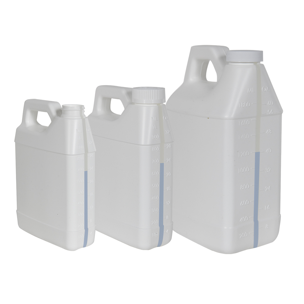 F-Style Jugs with Window Strips | U.S. Plastic Corp.