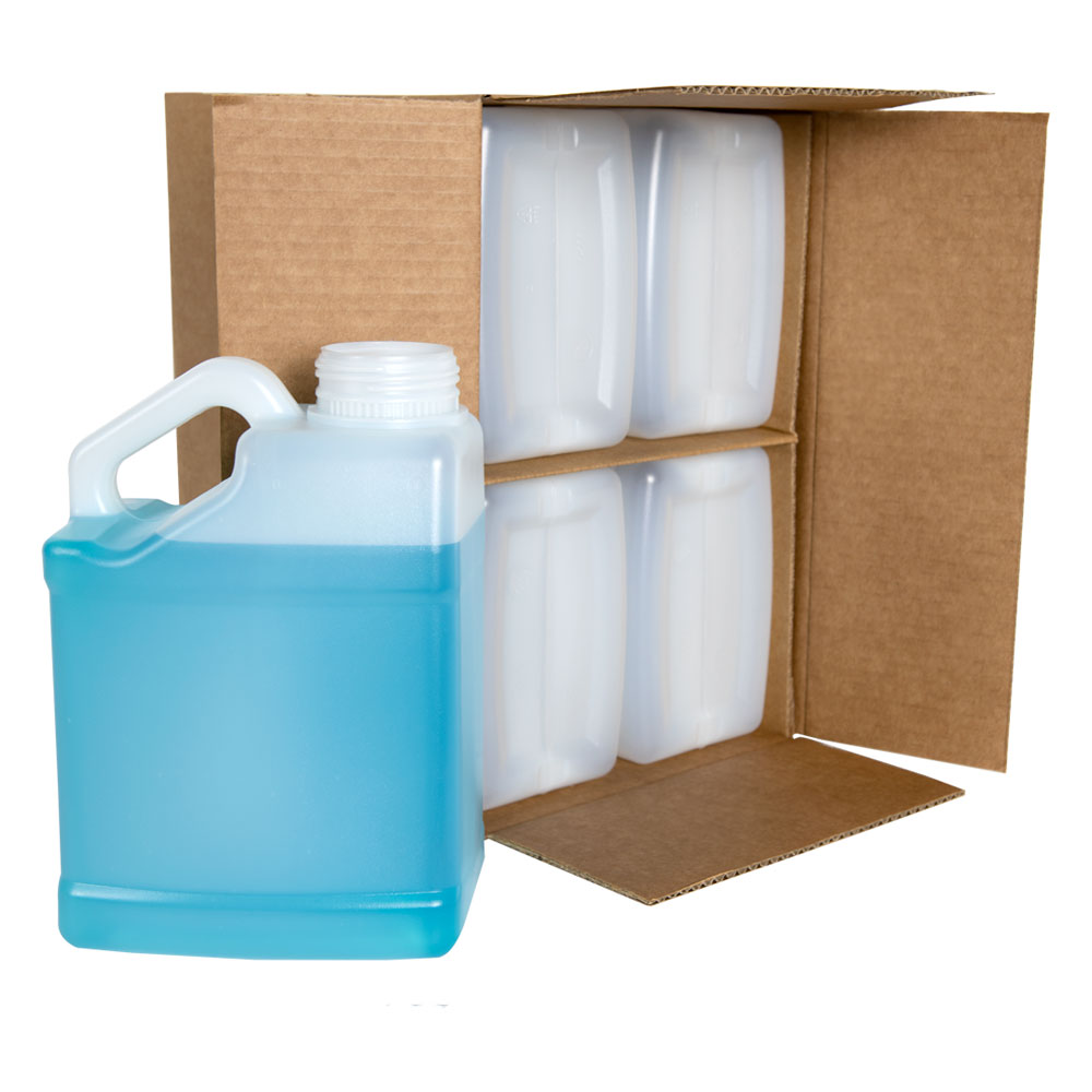 F-Style HDPE Jugs with Slant Handle | U.S. Plastic Corp.