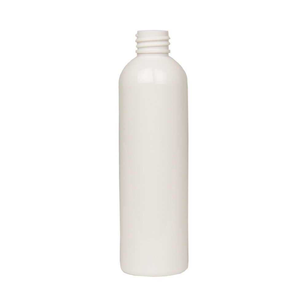4 oz. White PET Cosmo Round Bottle with 20/410 Neck (Cap Sold ...