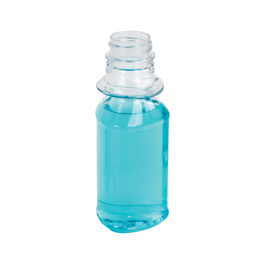 4 oz. Clear PET Triangle Bottle with 28/400 Neck (Cap Sold Separately ...