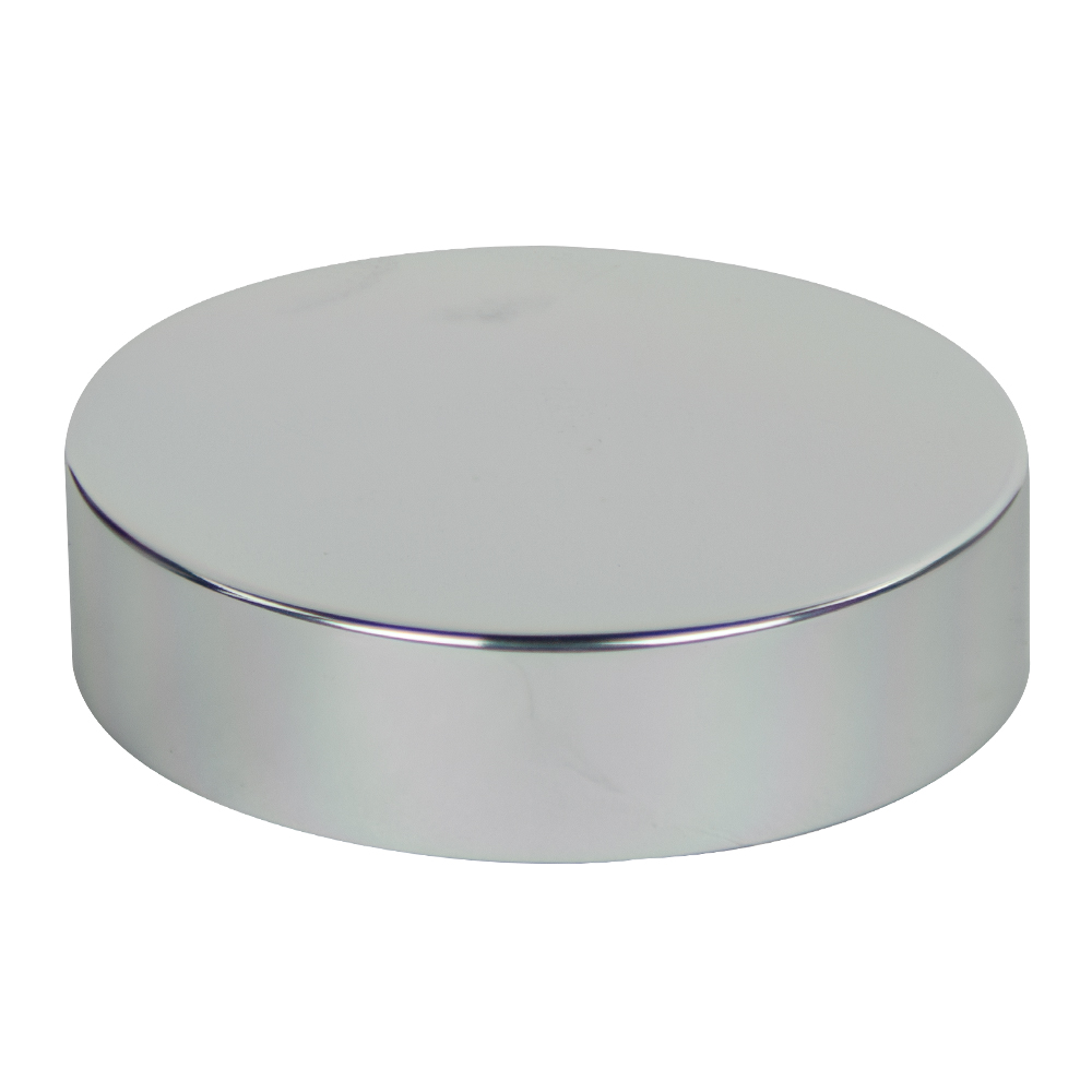 70/400 Brushed Silver Cap with Foam Liner | U.S. Plastic Corp.