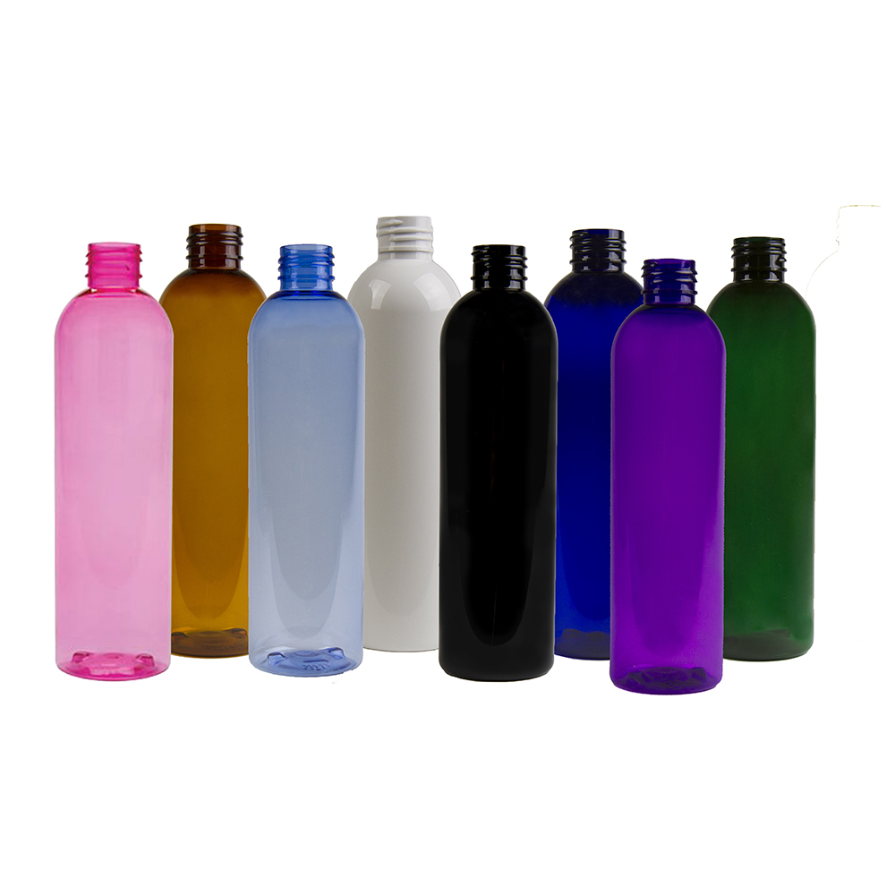 PET Color Cosmo Round Bottles | U.S. Plastic Corp.