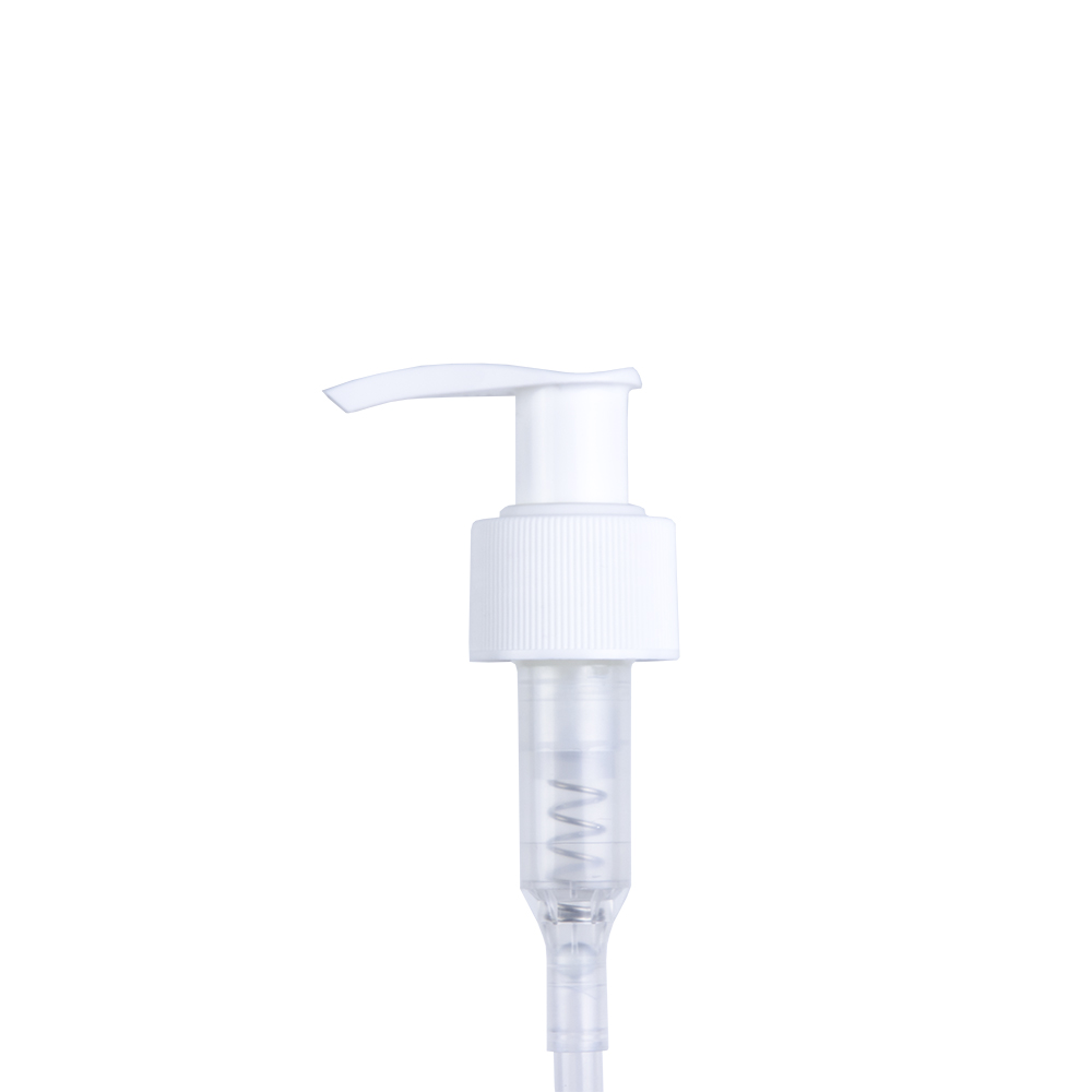 24/410 White Ribbed Lock-up Lotion Pump with 8-3/4" Dip Tube | U.S ...