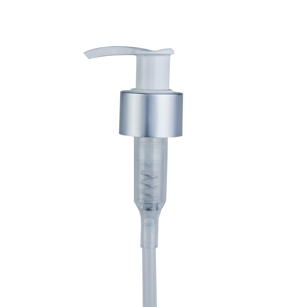 24/410 Brushed Aluminum Lock-up Lotion Pump with 8-3/4" Dip Tube | U.S ...