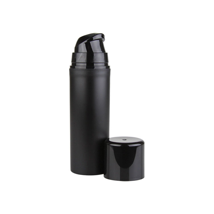 30mL Black Mini Airless Dispenser with Cap | U.S. Plastic Corp.