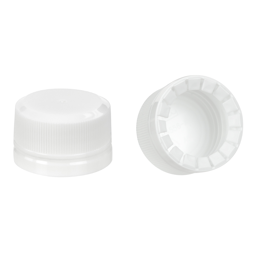 18mm KERR White Tamper Evident Cap | U.S. Plastic Corp.