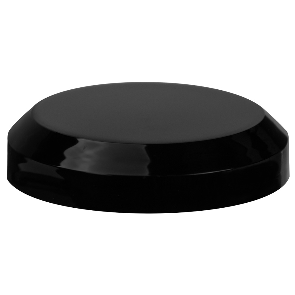 70/400 Black Polypropylene Beveled Unlined Cap | U.S. Plastic Corp.