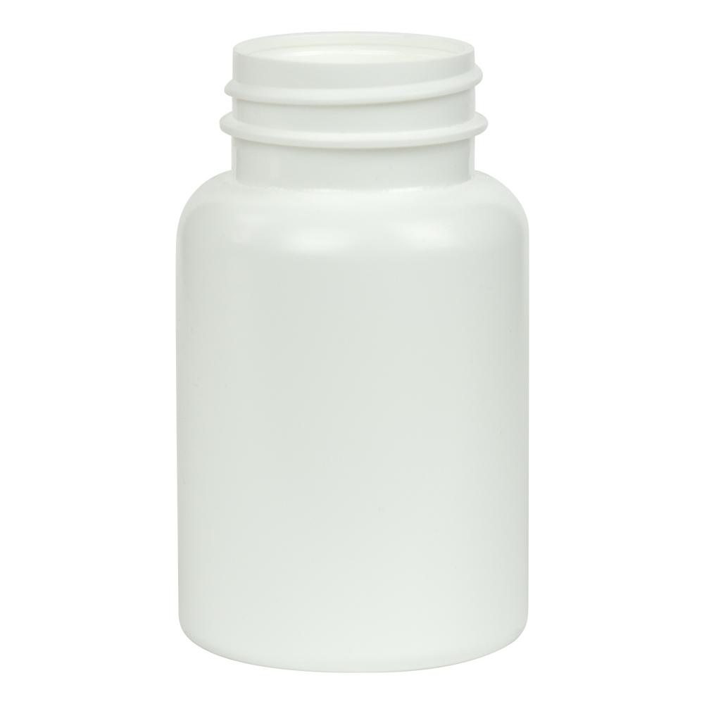 120cc (4 oz.) White HDPE Pharma Packer Bottle with 38/400 Neck (Cap ...