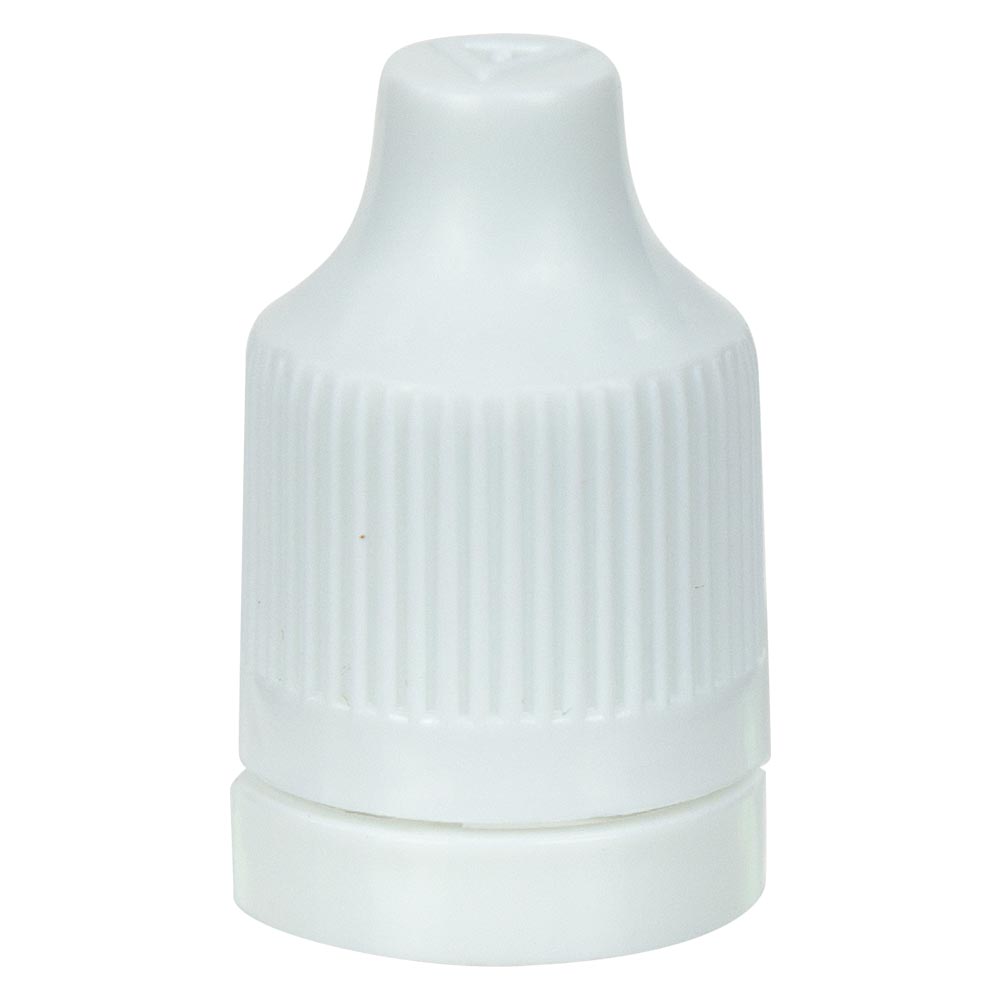 13/415 White LDPE CRC/TE Cap for 10mL & Larger E-Liquid Bottles | U.S ...