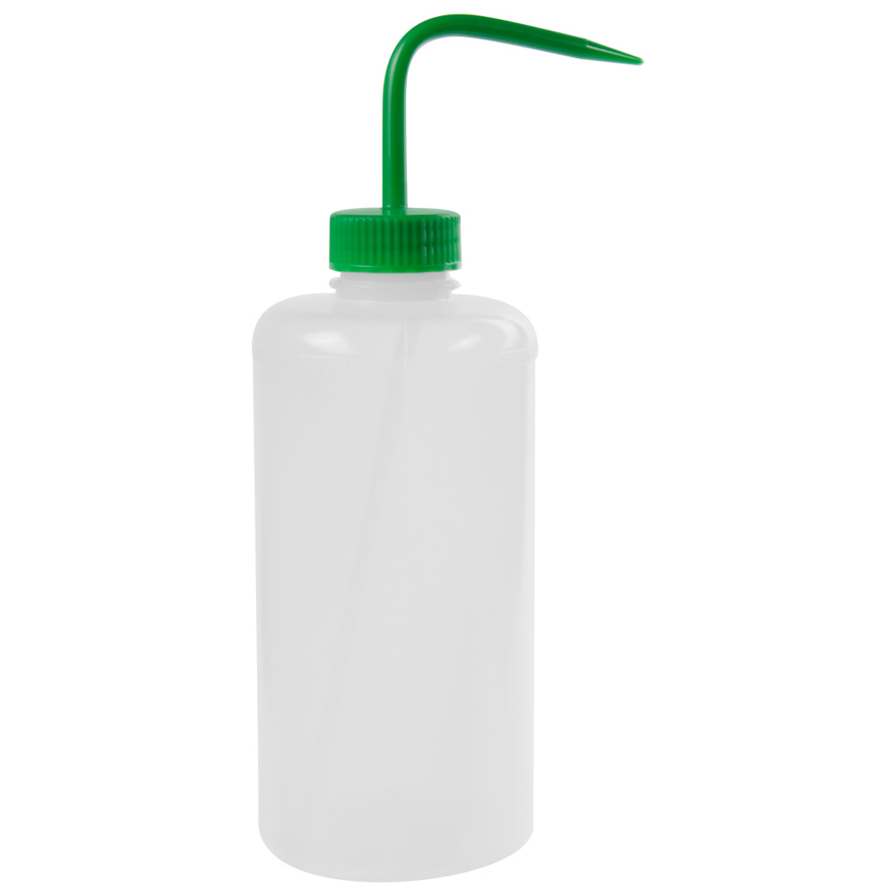 1000mL Scienceware® Narrow Mouth Wash Bottle with Green Dispensing ...