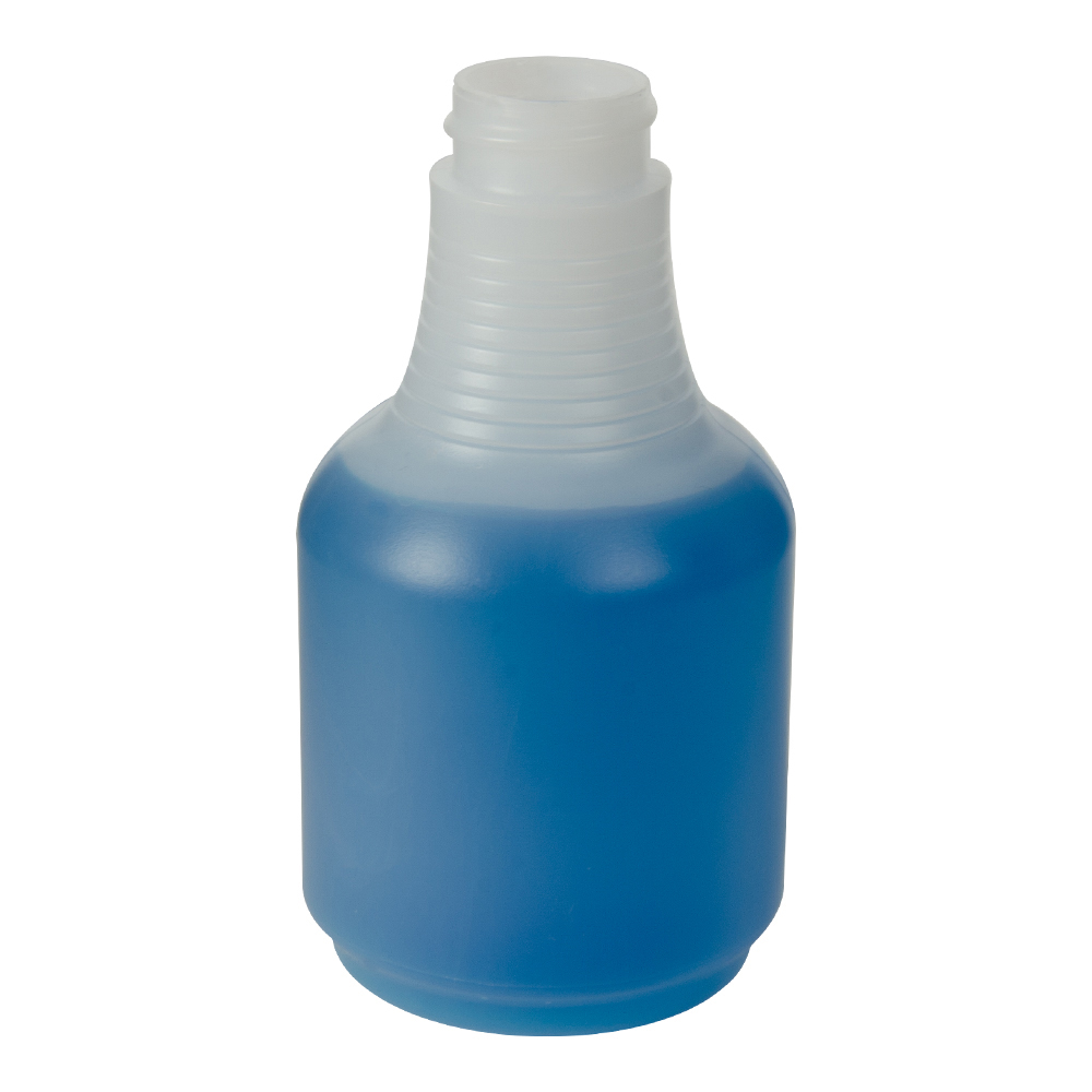 8 oz. Natural HDPE Round Spray Bottle with 28/400 Neck (Sprayer or Cap ...