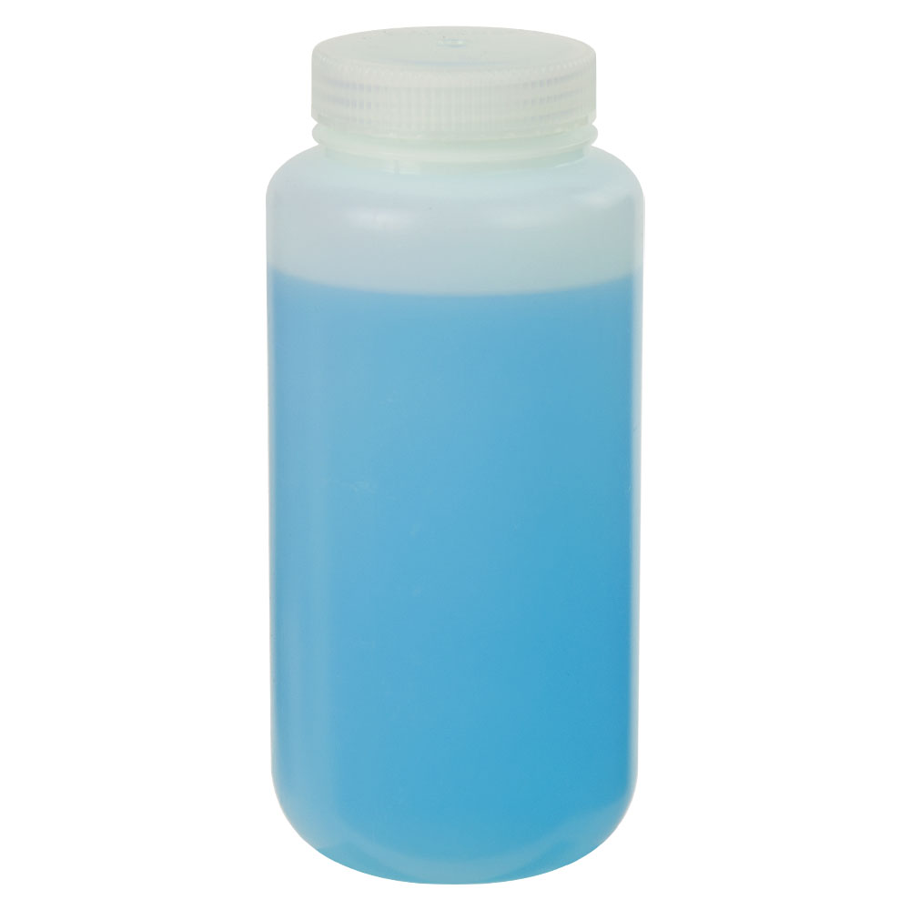 32 oz./1000mL Nalgene™ Natural Level 5 Fluorinated HDPE Bottle with ...