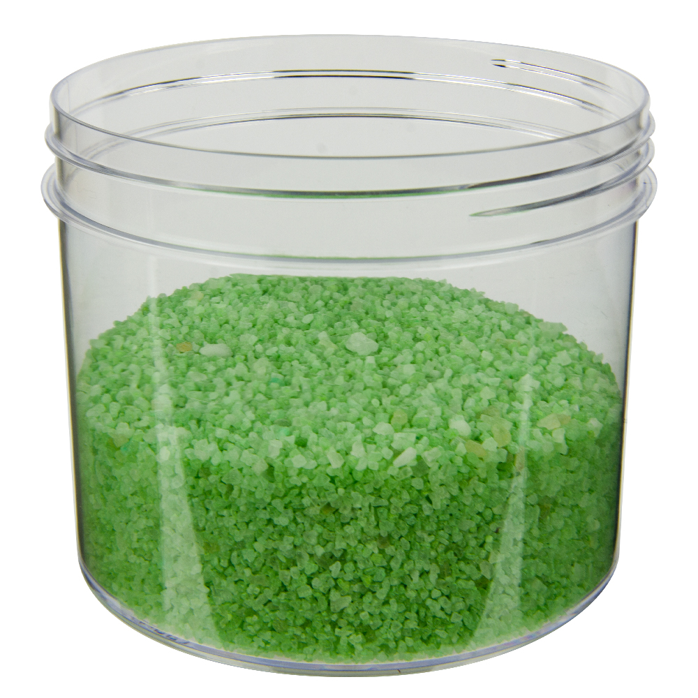32 oz. Clear Polystyrene Straight-Sided Round Jar with 120/400 Neck ...
