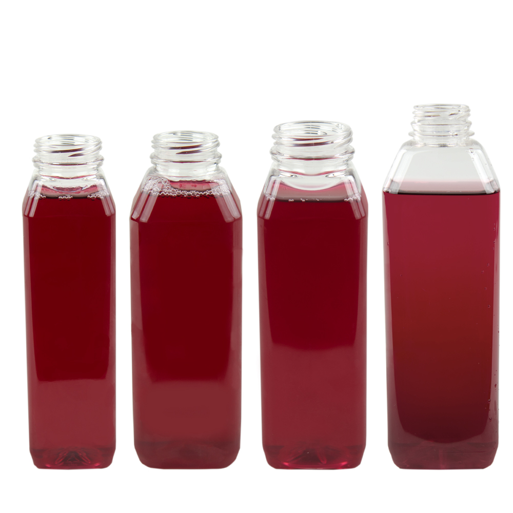 WH Square PET Beverage Bottles with DBJ Neck | U.S. Plastic Corp.