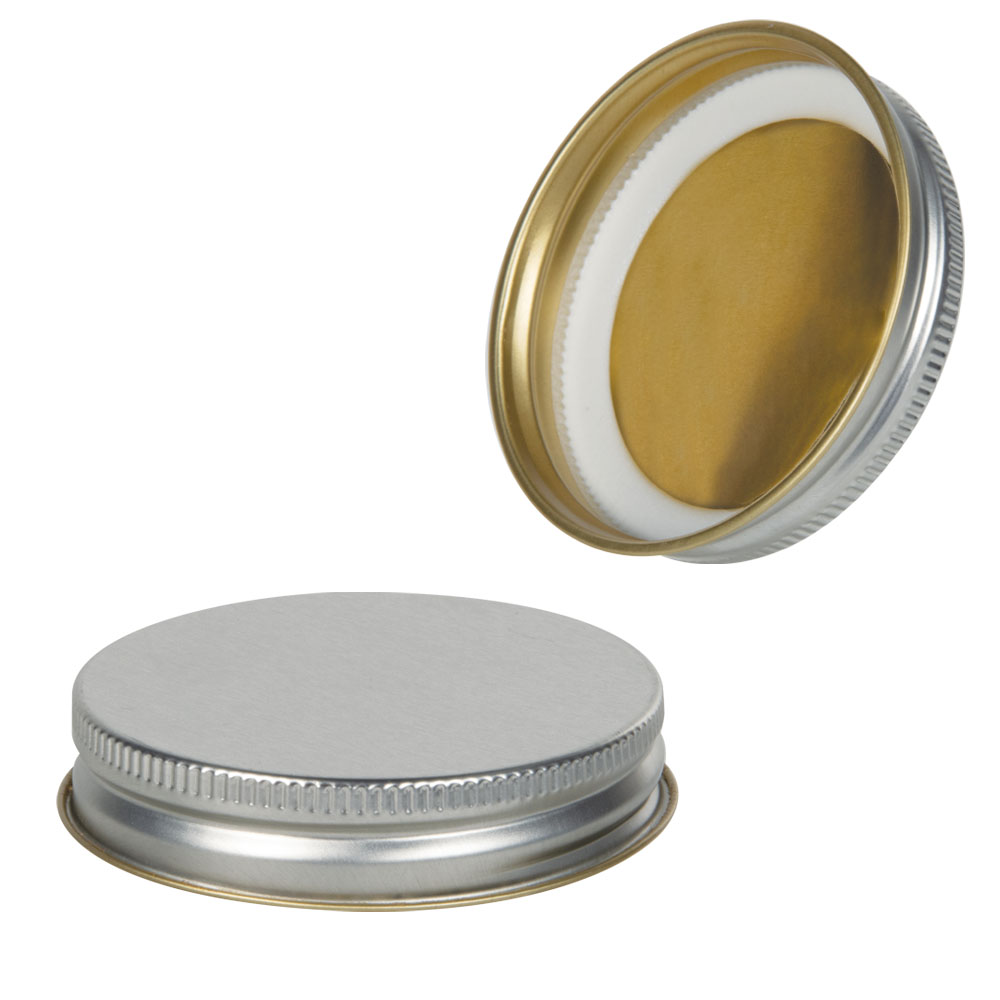 70G-450 Silver Metal Cap with Plastisol Liner & No Button | U.S ...