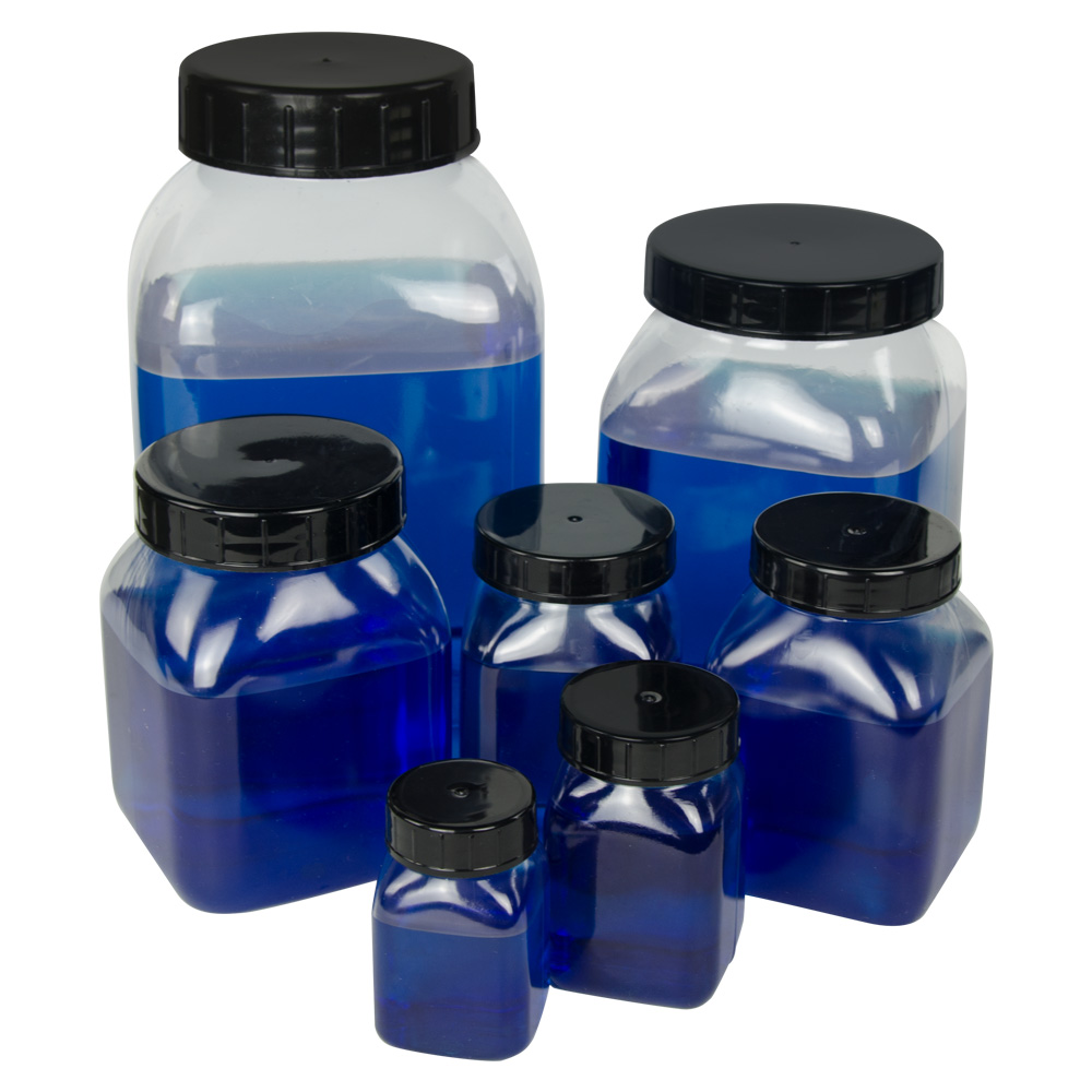 Wide Mouth PVC Bottles with Caps | U.S. Plastic Corp.