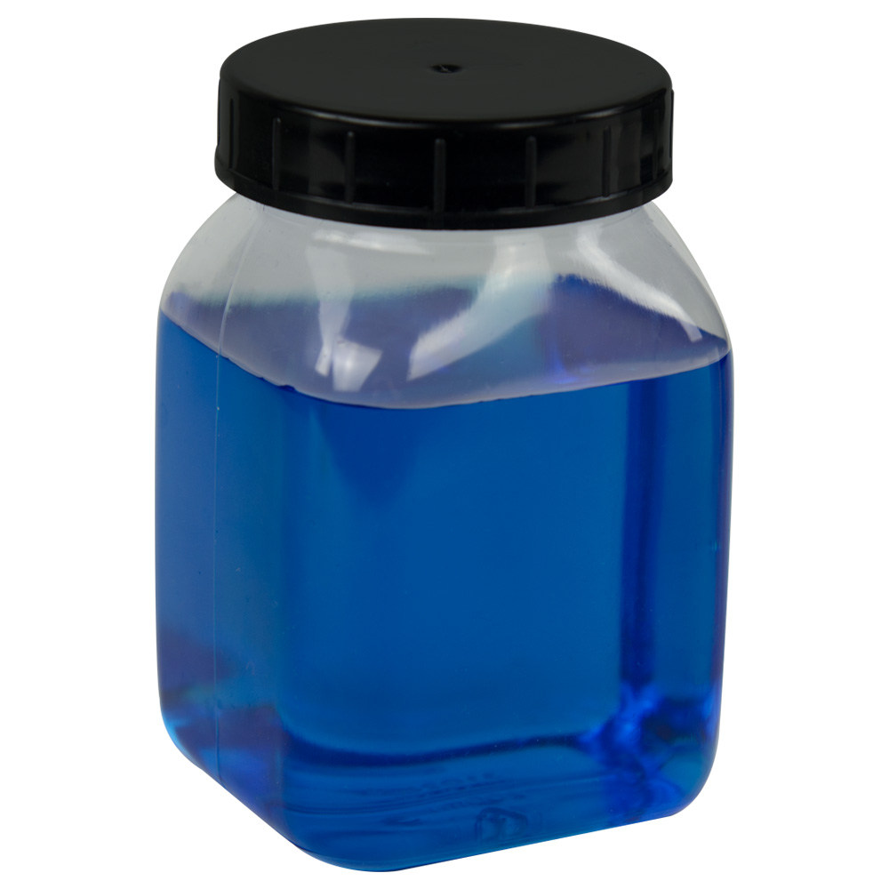 200mL Wide Mouth Clear PVC Bottles with Caps - Pack of 12 | U.S ...