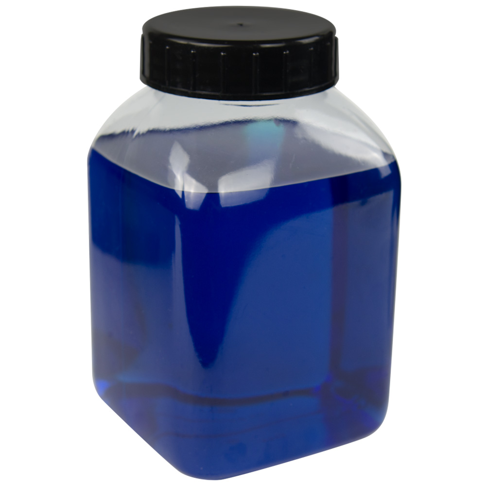 2000mL Wide Mouth Clear PVC Bottles with Caps - Pack of 12 | U.S ...