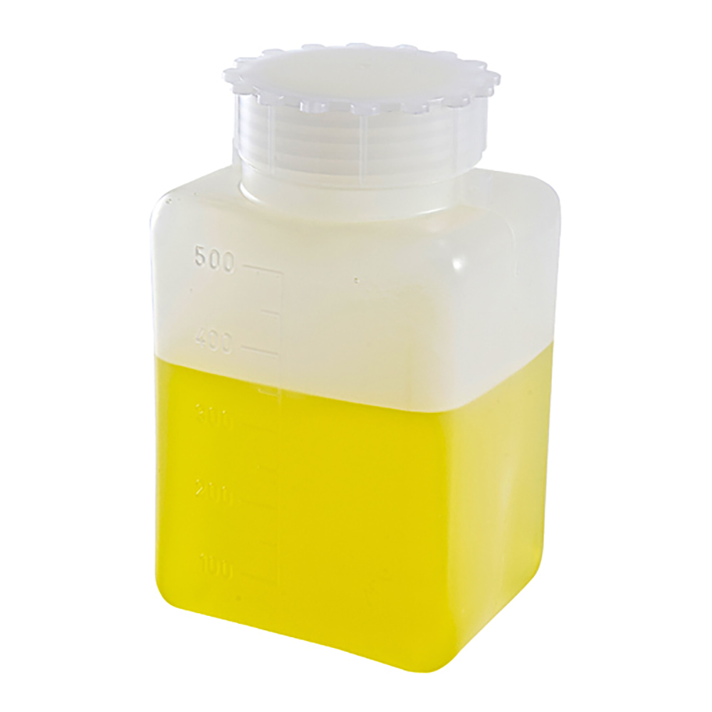 500mL Kartell® Graduated Rectangular HDPE Bottle with Cap | U.S ...