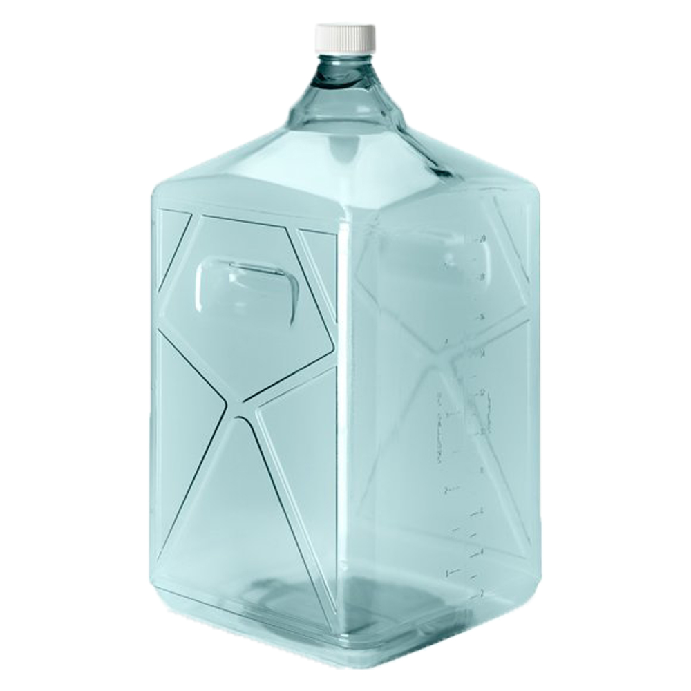 20 Liter Sterile Square Nalgene™ Polycarbonate Biotainer™ Bottle with ...